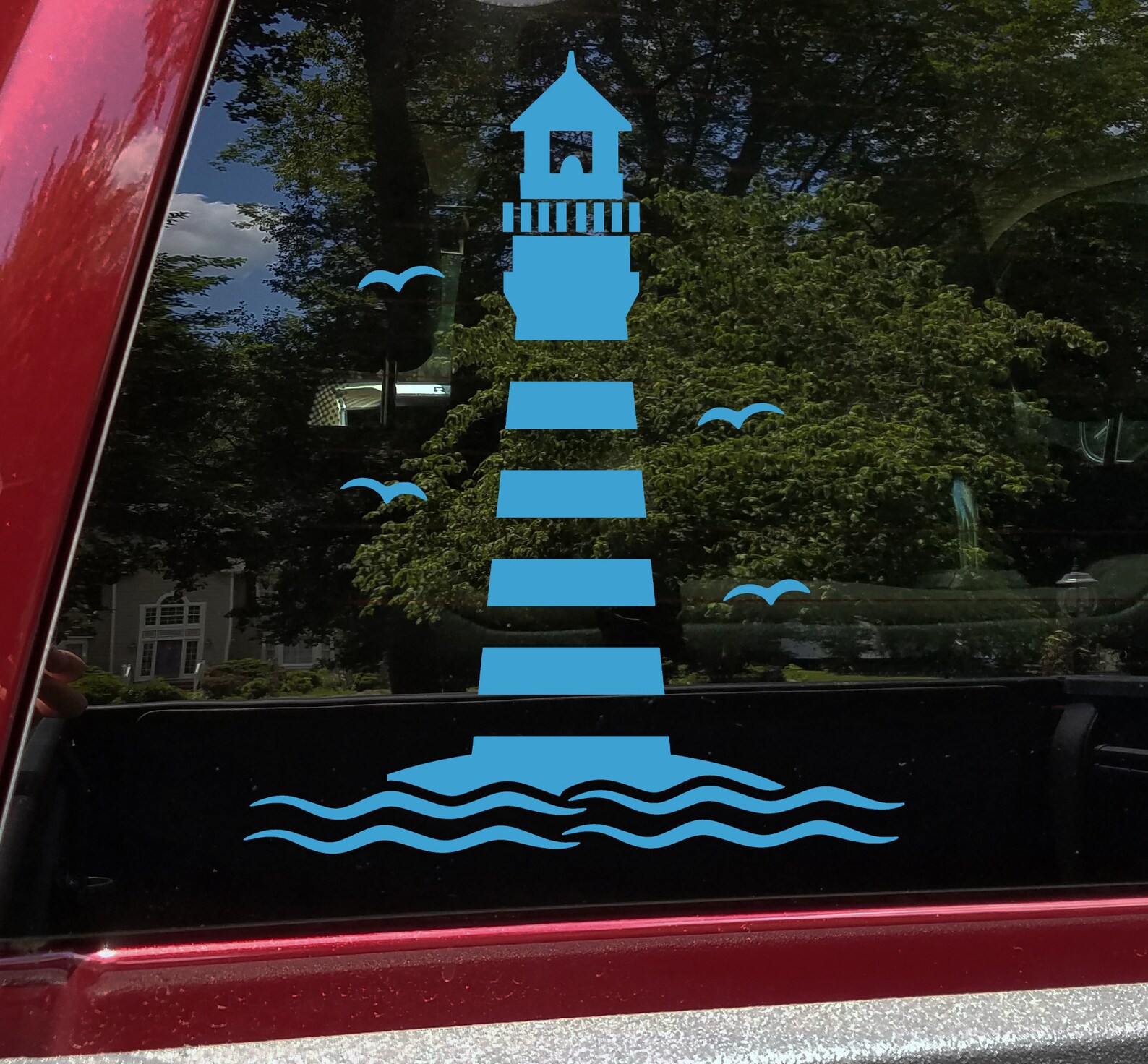 Lighthouse Vinyl Decal V3 NC Coast Outer Banks Beach Die - Etsy