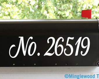 Mailbox Decal 10 Custom Personalized Vinyl Mailbox Decal - Etsy