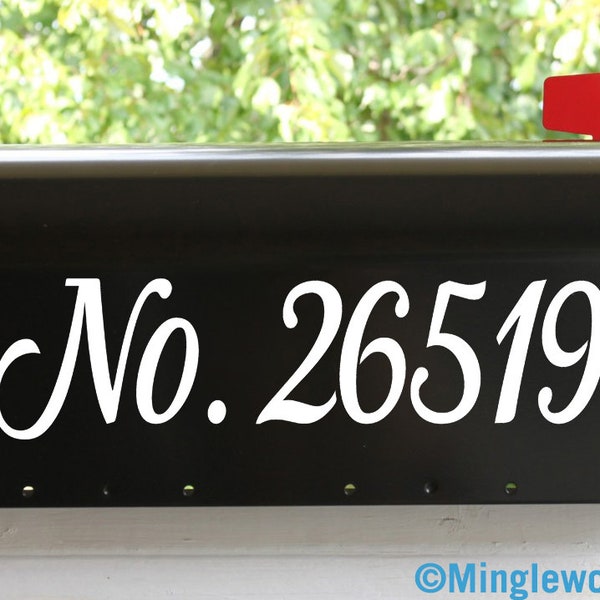 Vinyl House Numbers - Etsy