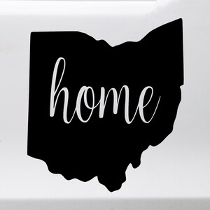 Ohio Vinyl Decal - Home State Native Ohioan Buckeye - Die Cut Sticker ...