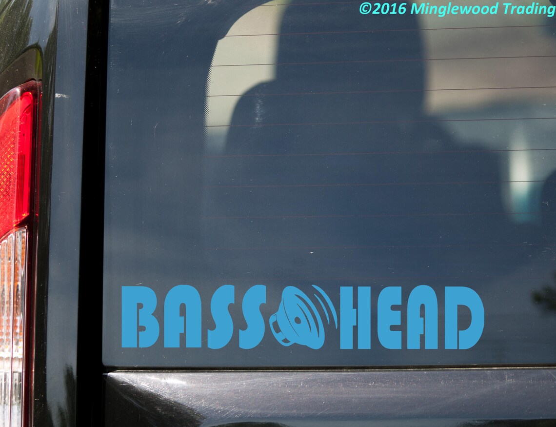 Bass Head Vinyl Decal EDM Music Speaker Basshead Headbanger | Etsy