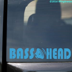 Bass Head Vinyl Decal - EDM Music Speaker Basshead Headbanger - Die Cut ...