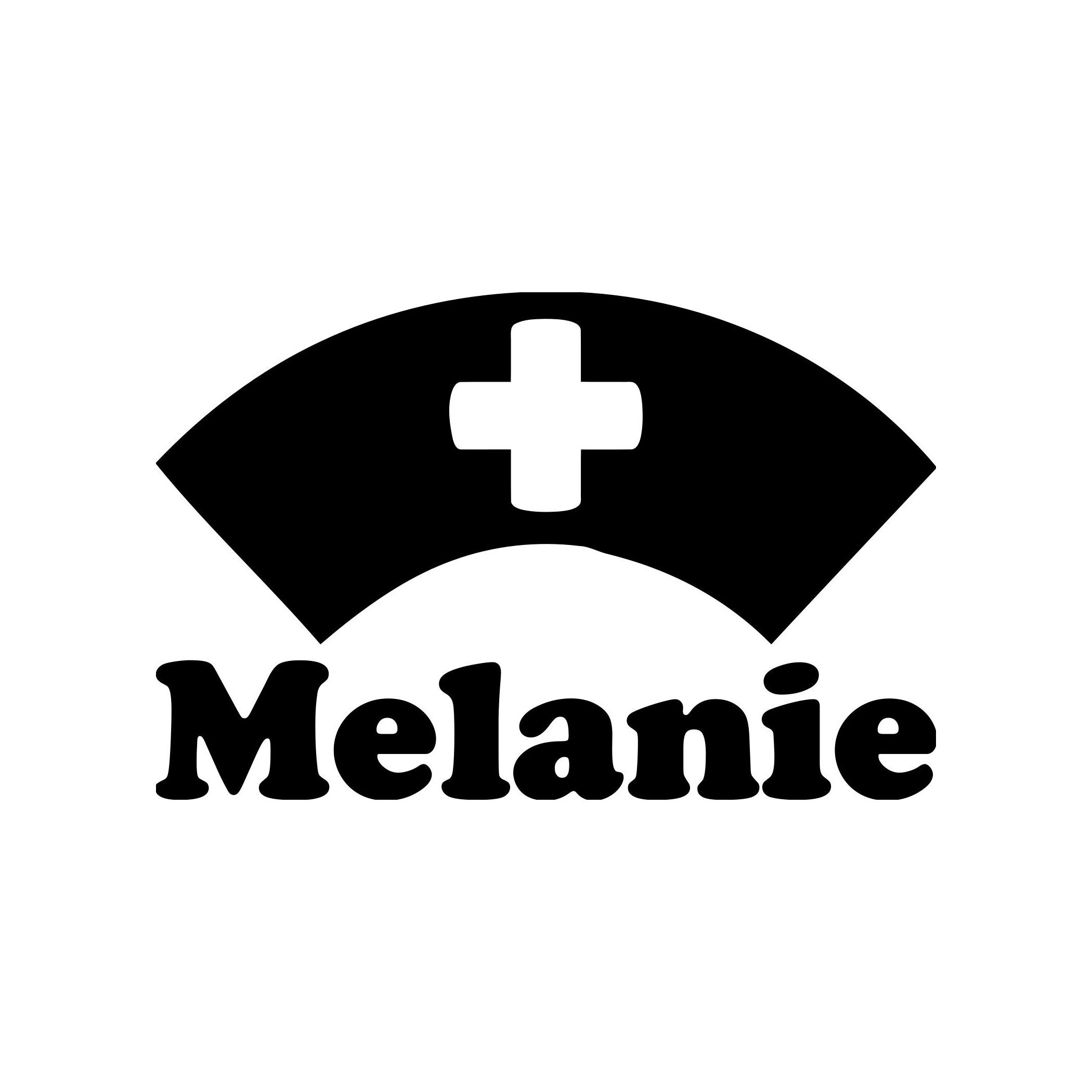 NURSE CAP with Personalized Name Vinyl Decal Sticker RN | Etsy