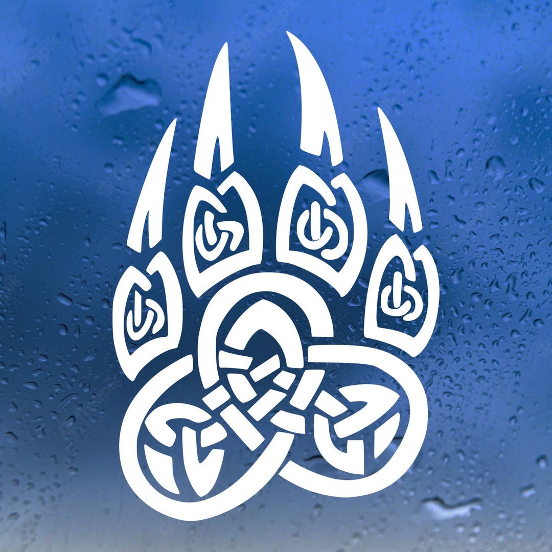 Viking Bear Claw Berserker Vinyl Decal V2 - Paw Norse Mythology - Die ...
