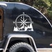 Compass Bear Mountain Vinyl Decal V1 - Moon Stars Forest Scene Graphics ...