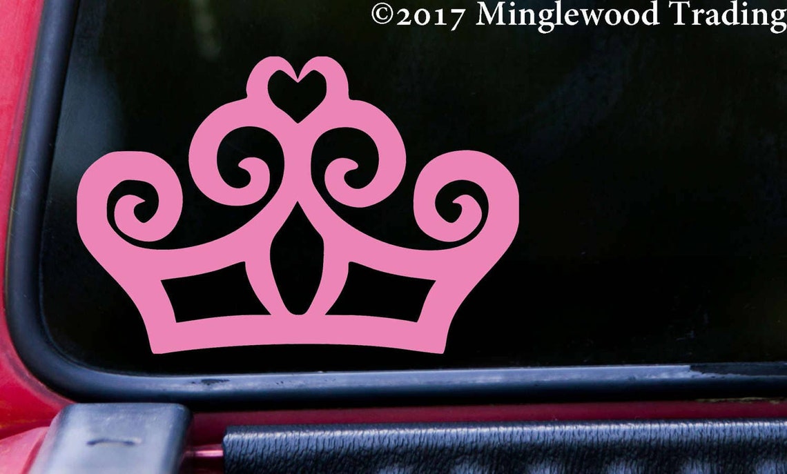 Tiara Princess Crown Vinyl Decal Sticker - Queen - Etsy