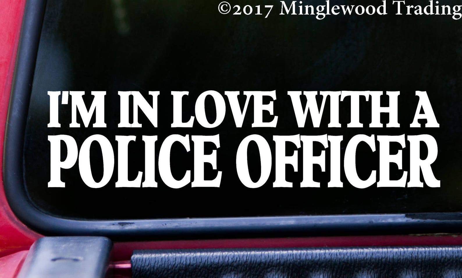 I'm in LOVE With A POLICE OFFICER Vinyl Decal Sticker - Etsy