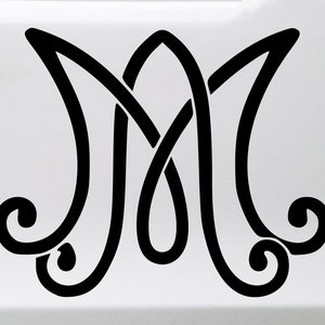 Auspice Maria Monogram Vinyl Decal V3 - Virgin Mary Ave - Die Cut ...