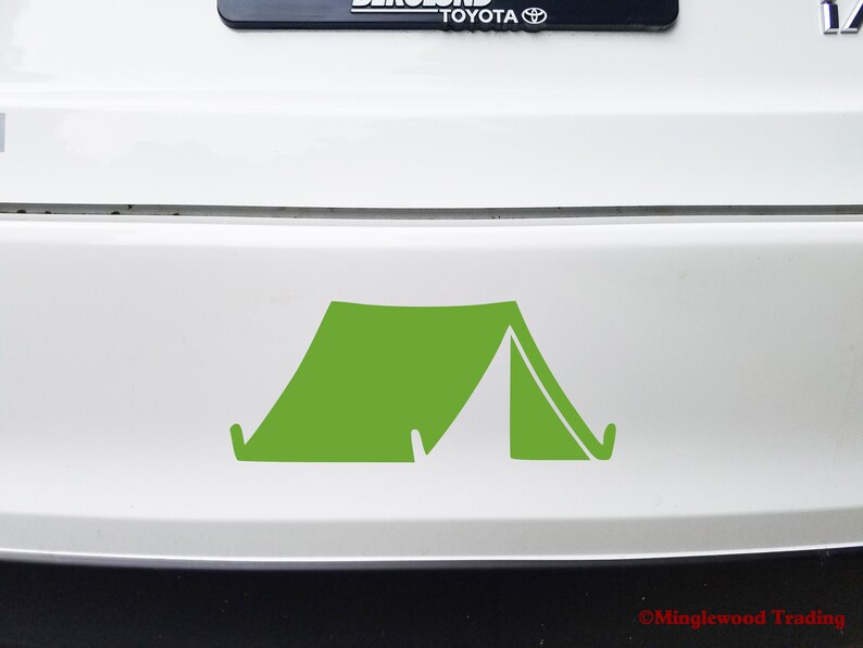 Tent Vinyl Decal Sticker Camping Outdoors Campground Hiking Etsy