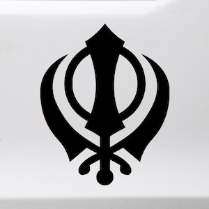 Khandra Sikh Symbol Vinyl Decal - Chakkar Sikhism - Die Cut Sticker - Etsy