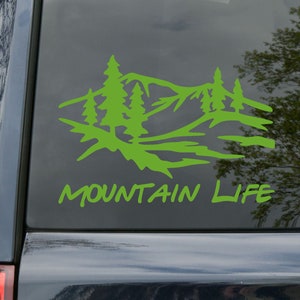Mountain Life Vinyl Decal - Country Living - Die Cut Sticker - Etsy