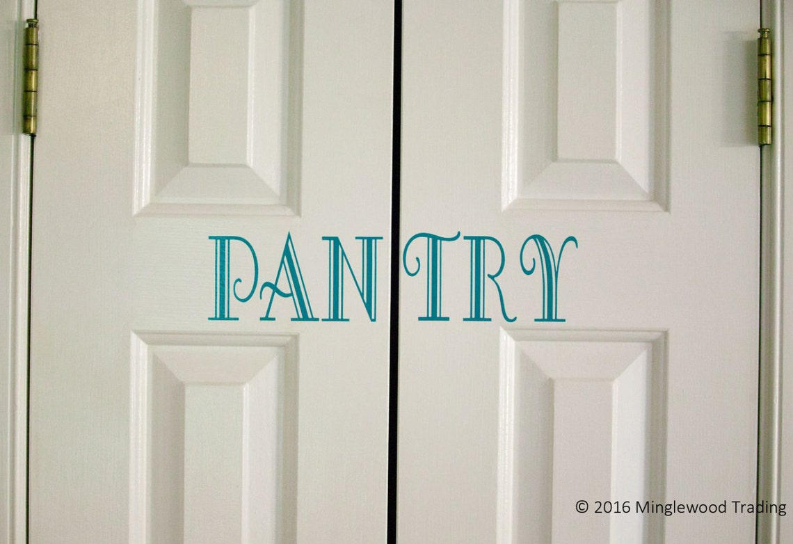 Pantry Label 2 Vinyl Decal Sticker Kitchen Food | Etsy
