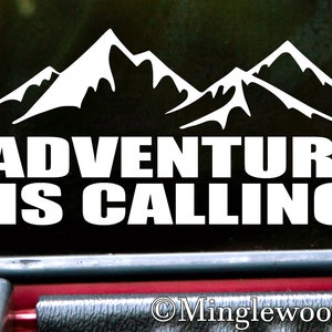 Adventure is Calling Vinyl Decal Sticker for Car Camping - Etsy