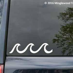 Waves Vinyl Decal Sticker - Beach Water Surfing - Etsy