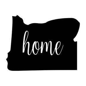Oregon Home Vinyl Decal Sticker OR State Portland West Coast - Etsy