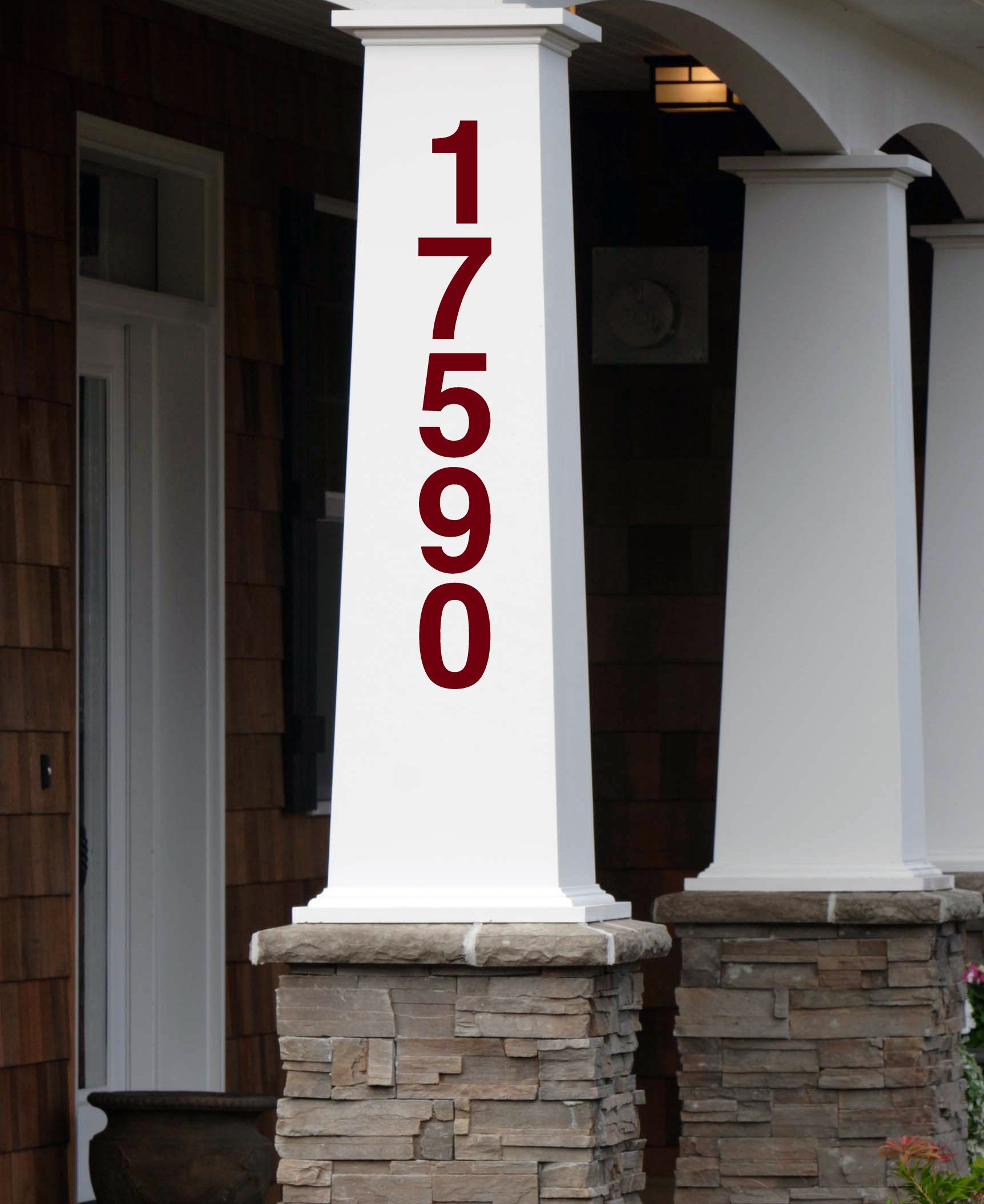 Vertical Numbers Vinyl Decal 1-8 inches HOA Custom Mailbox | Etsy