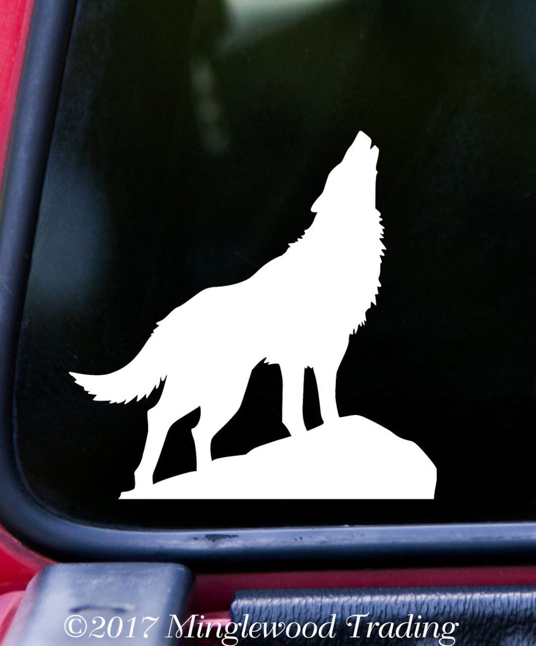 Howling Wolf Vinyl Decal Sticker Animal Spirit Coyote - Etsy