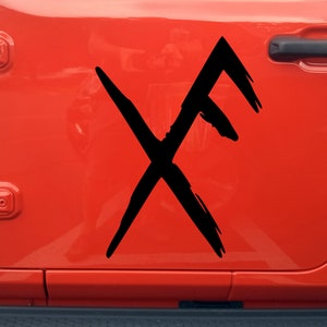 Good Luck Bind Rune Vinyl Decal V2 - Fortune Viking Norse Symbol Die ...