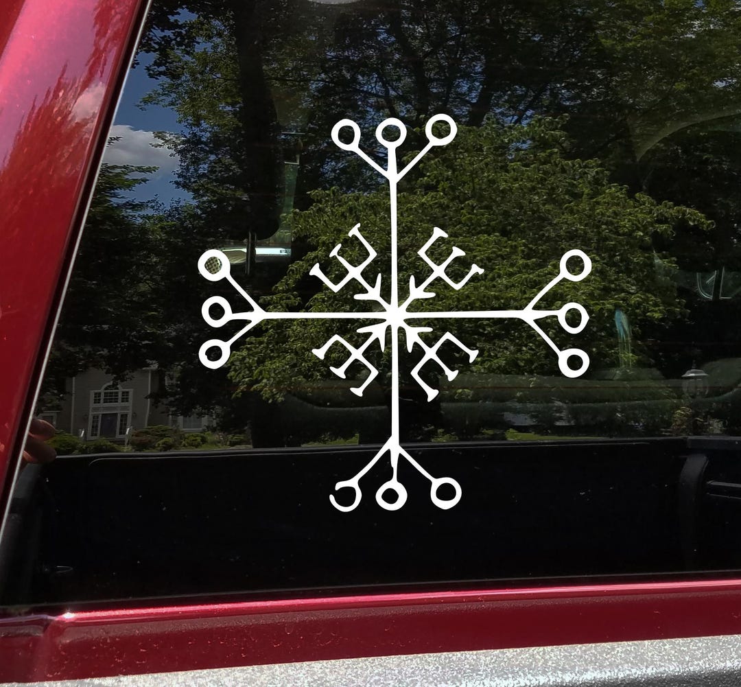 Invincibility Viking Symbol Bind Rune Vinyl Decal | Norse Nordic ...