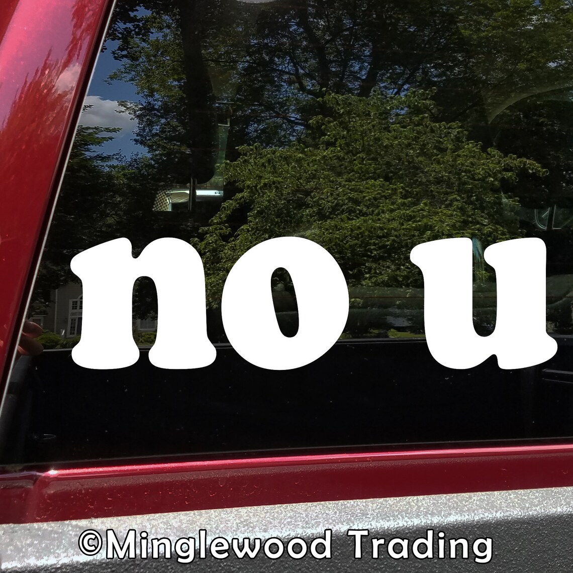 No U Vinyl Sticker Comeback No You Die Cut Decal - Etsy