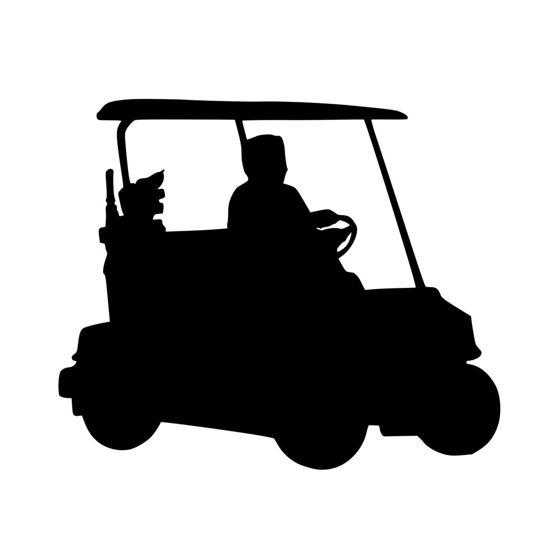 Golf Cart Car Vinyl Decal Sticker - Golfing Course Links Tee 5.5" X 4.5 ...