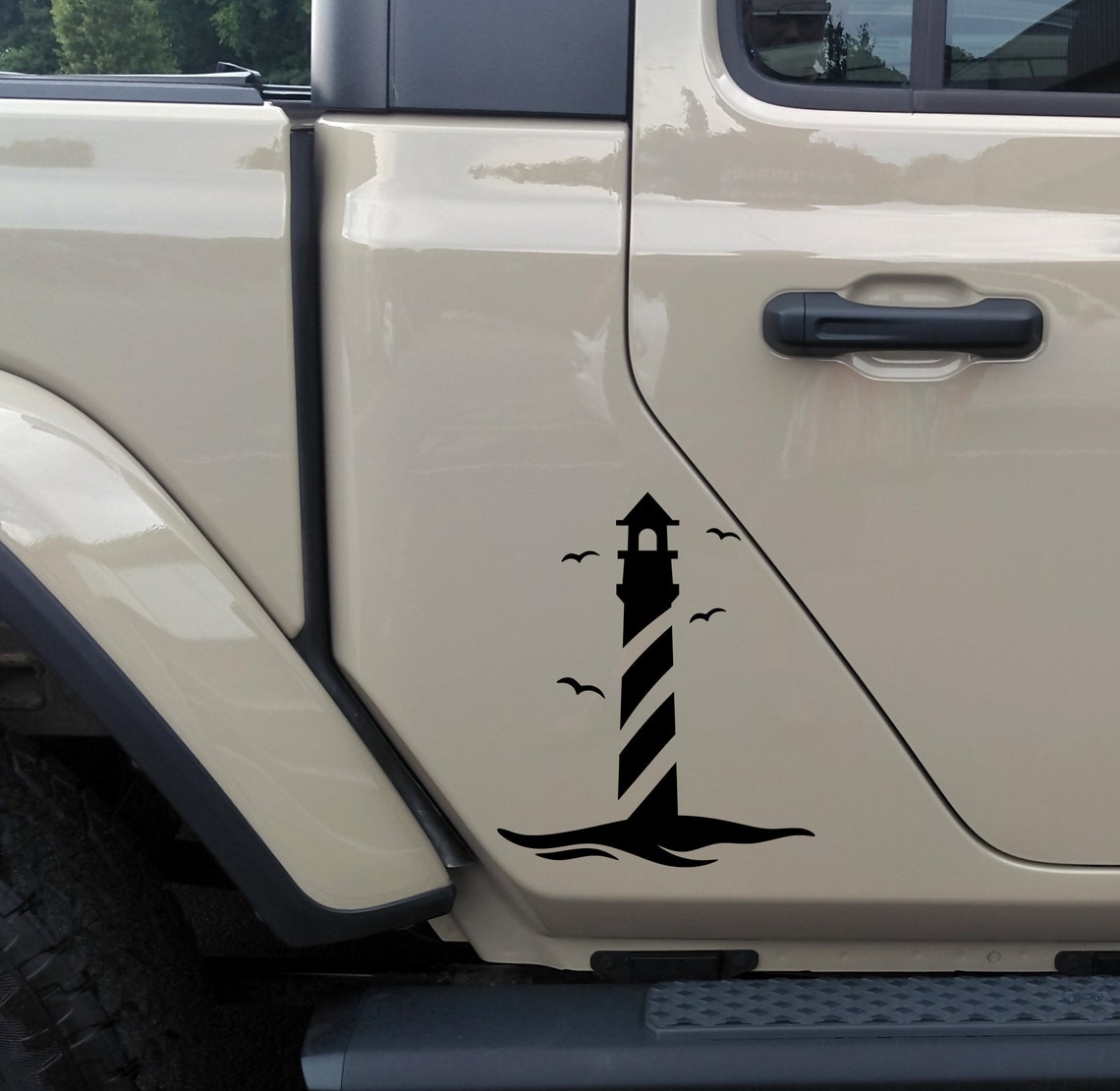 Lighthouse Vinyl Decal V2 NC Coast Outer Banks Beach Die | Etsy
