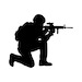 Combat Sniper Soldier Vinyl Decal United States Military Die Cut ...