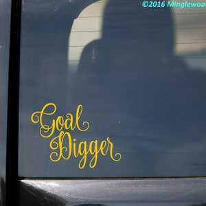 Goal Digger Vinyl Decal Sticker Soccer Motivation - Etsy