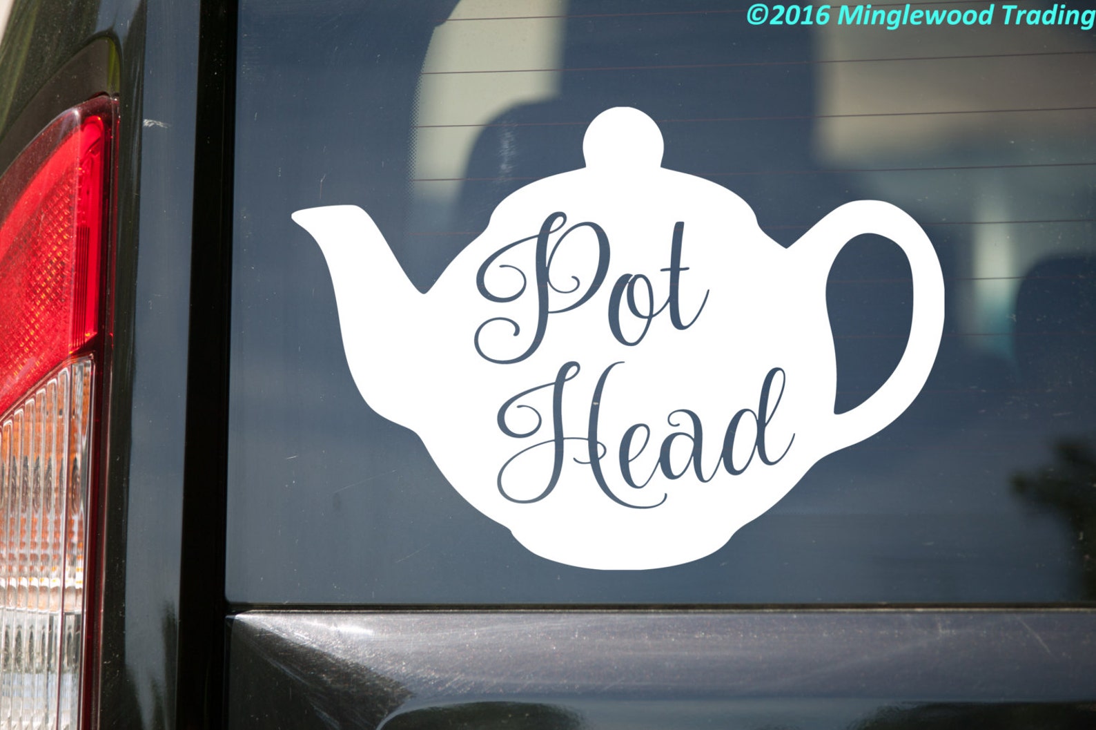 Tea Pot Head Vinyl Decal Sticker Teapot Pot - Etsy