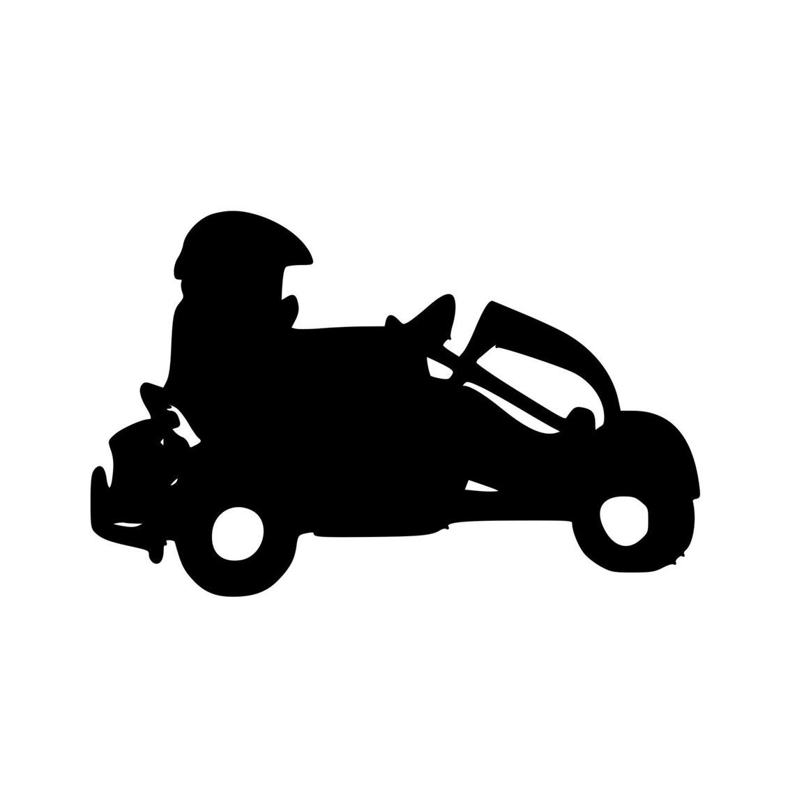 Go Kart Go-cart Vinyl Decal Sticker Racing Superkart Karting - Etsy