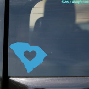 South Carolina Heart Vinyl Decal Sticker Home State Love SC - Etsy