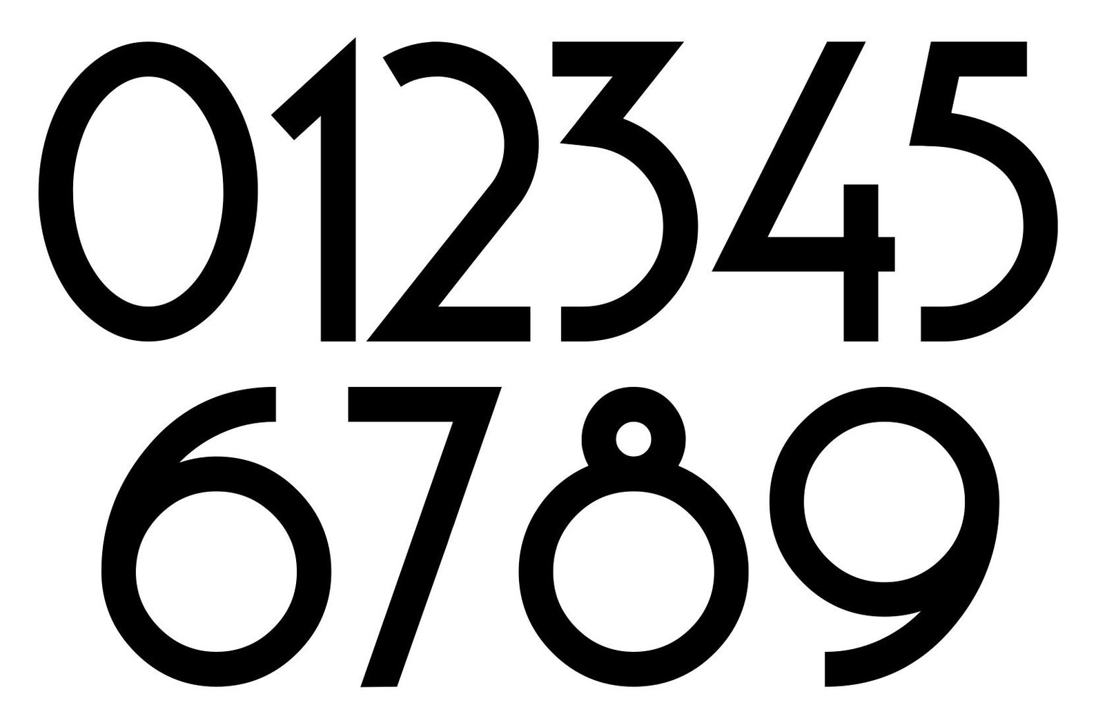 Vertical Modern Numbers 1-10 Inches Custom House Address - Etsy