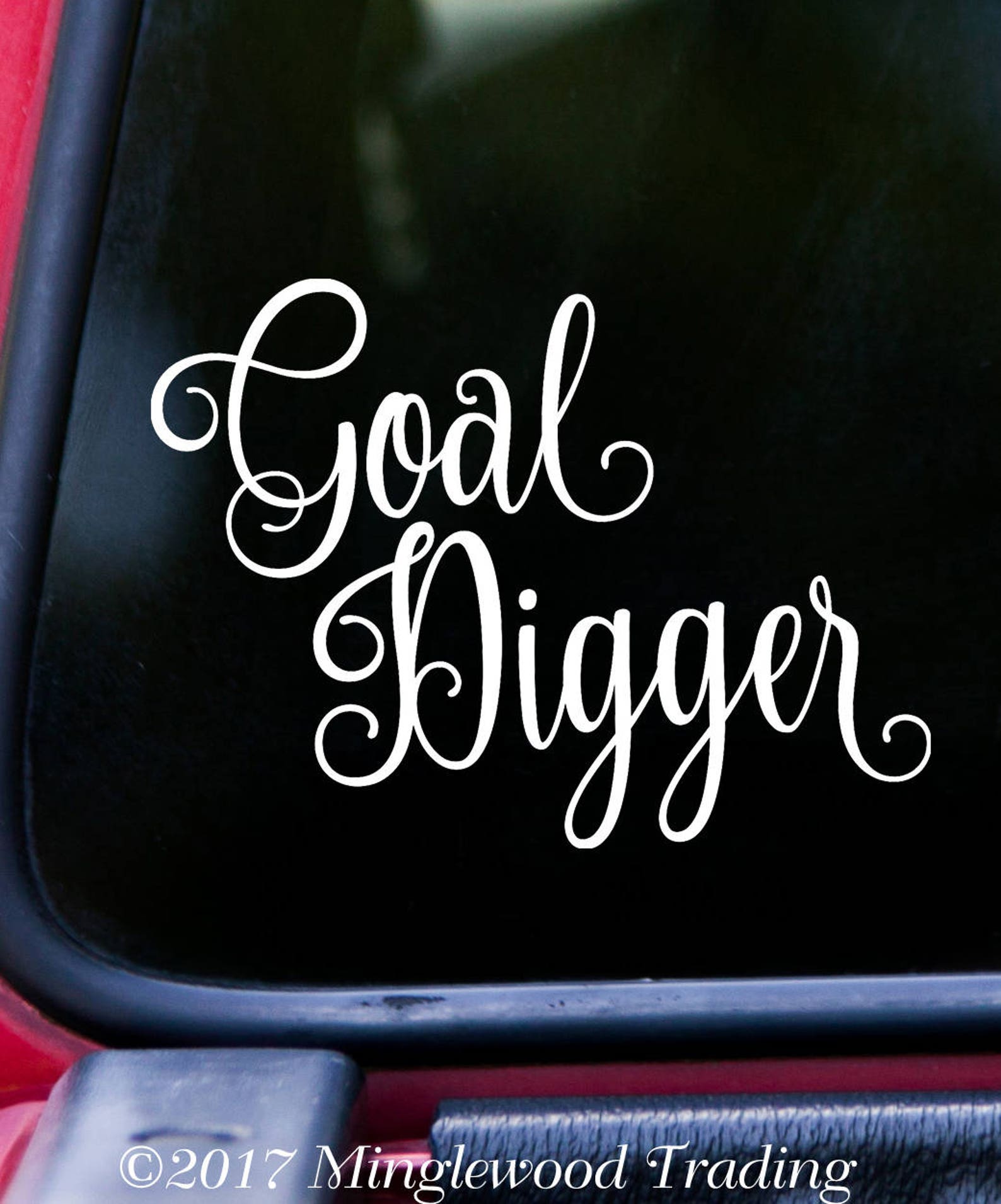 GOAL DIGGER Vinyl Decal Sticker Soccer Motivation | Etsy