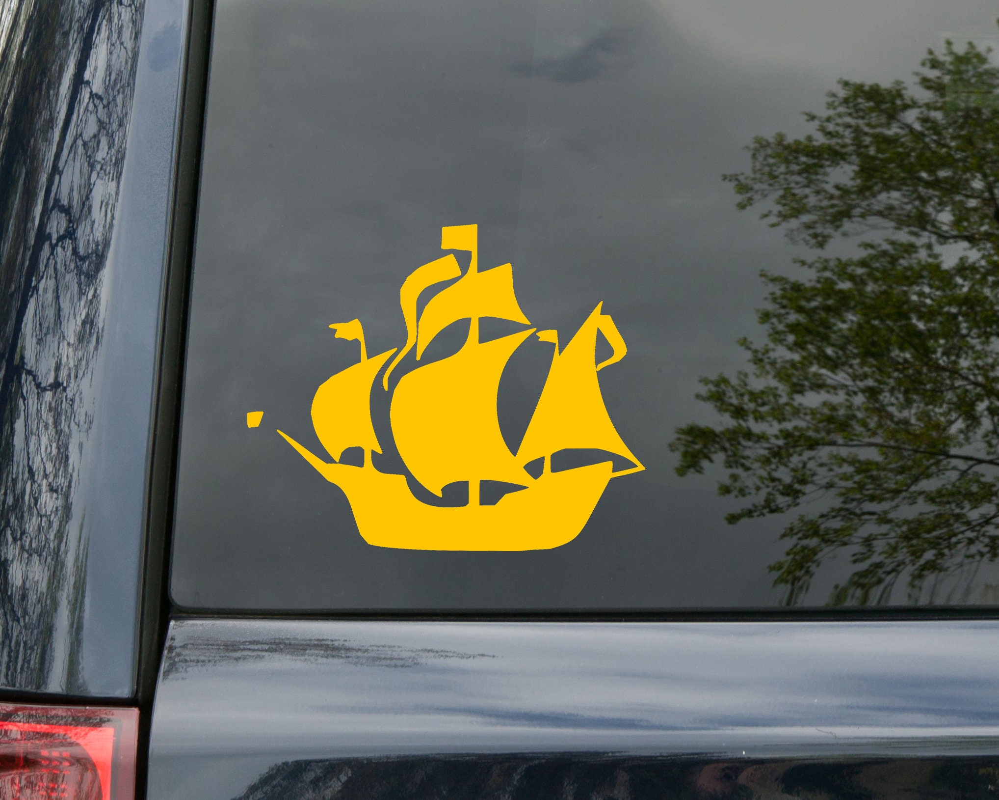 Pirate Ship Vinyl Decal Die Cut Sticker Schooner Jolly | Etsy