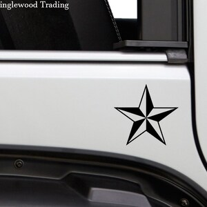 Nautical Star Vinyl Sticker Five Pointed Die Cut Decal - Etsy