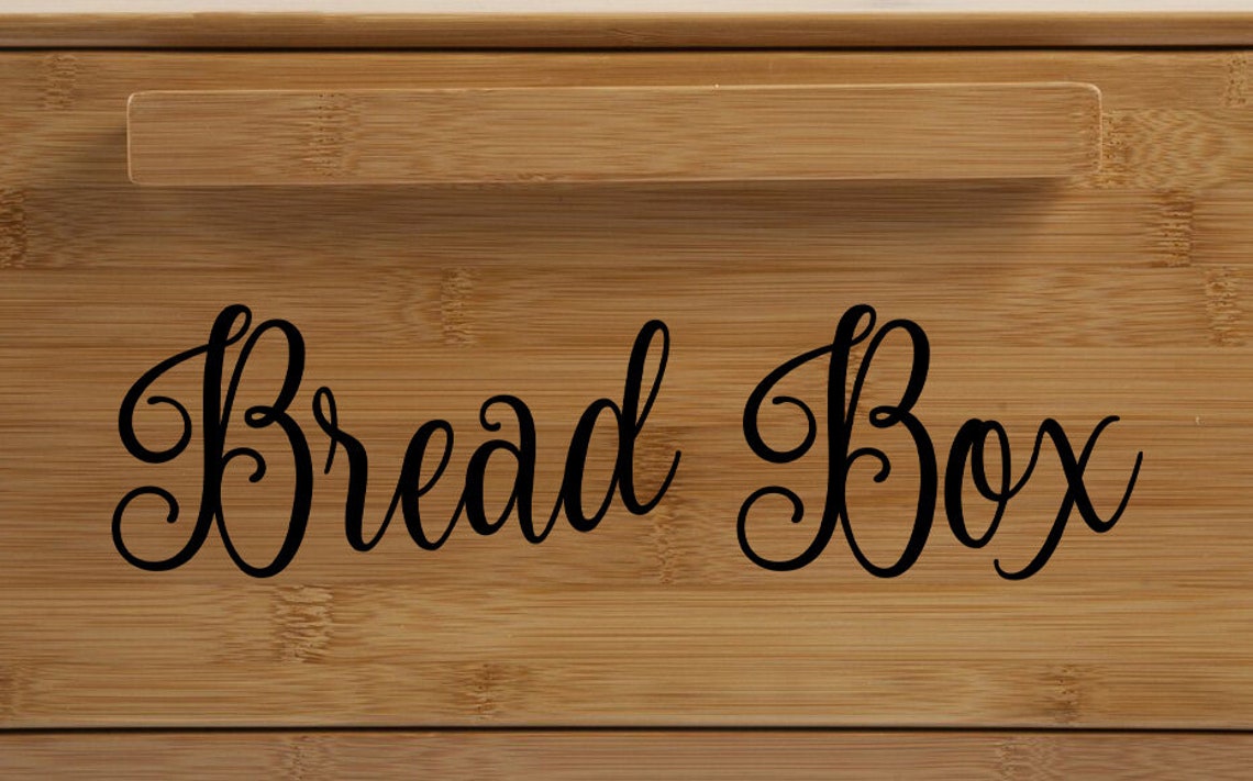 Bread Box Vinyl Sticker Kitchen Organization Label Die Cut - Etsy