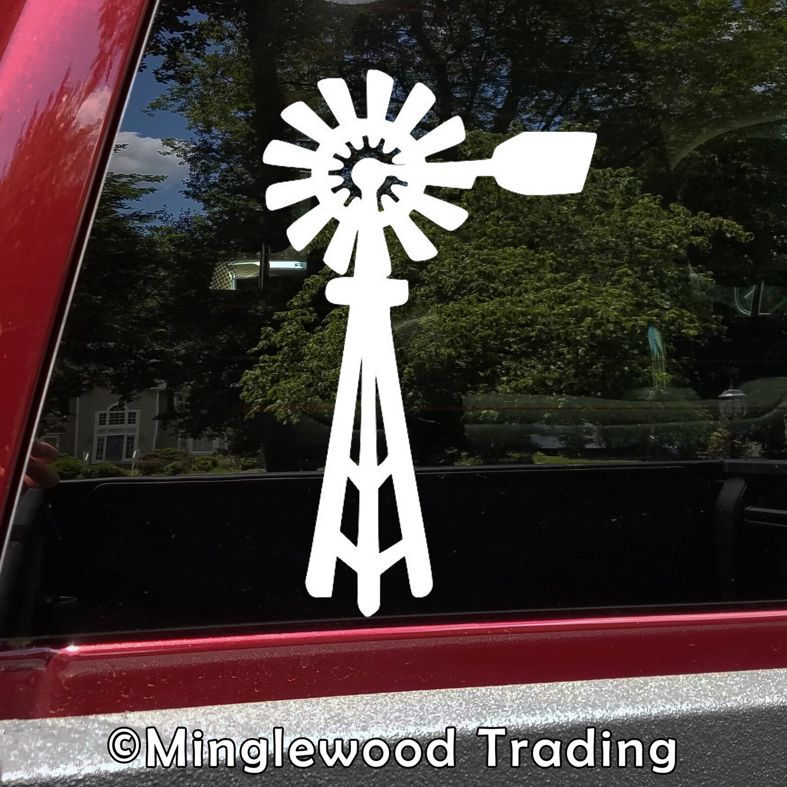 Windmill - Vinyl Decal Sticker for Car - Farm Wind Power Mill Clean ...