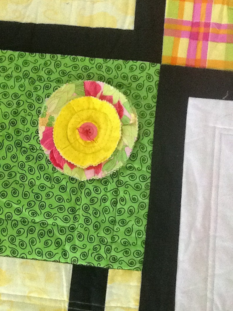 Geometric Flower Garden Full Size Quilt - Etsy