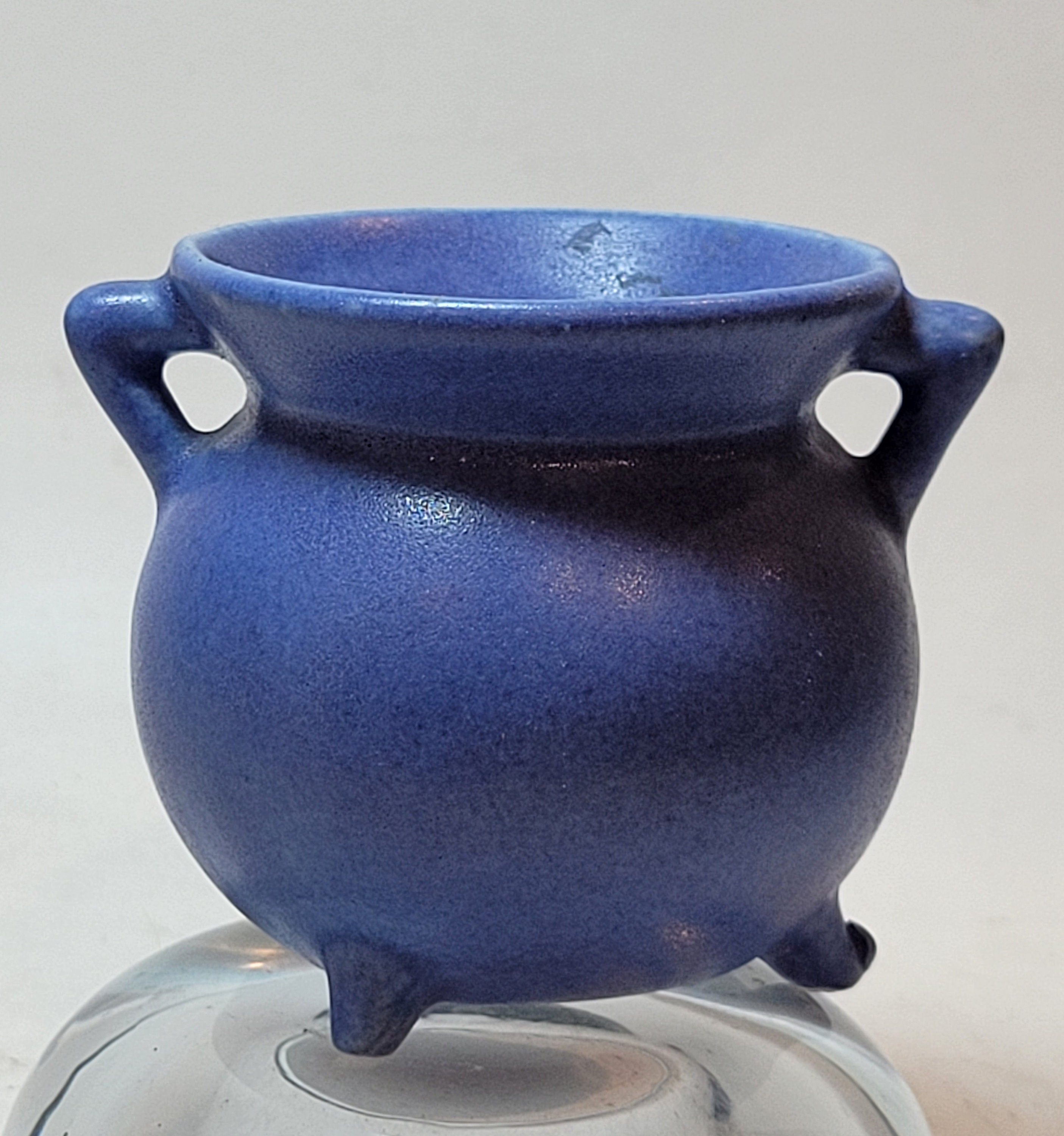 Vintage Miniature Pot Niloak Blue Pottery - Etsy