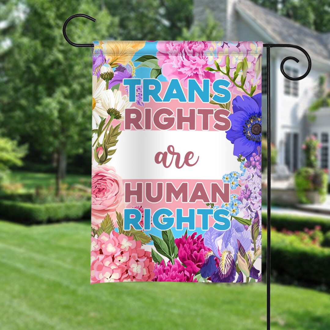 LGBT Pride Flag Tran Rights Are Human Rights Flag Kindness - Etsy UK