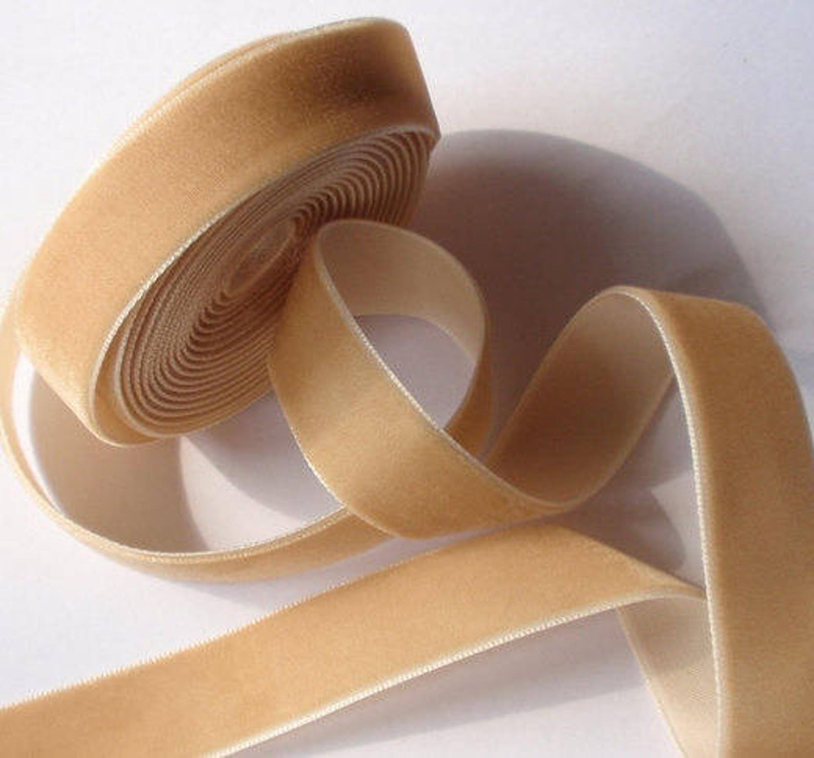 5 Yards 3/4 Inches Velvet Ribbon in Quartz RY34-224 - Etsy