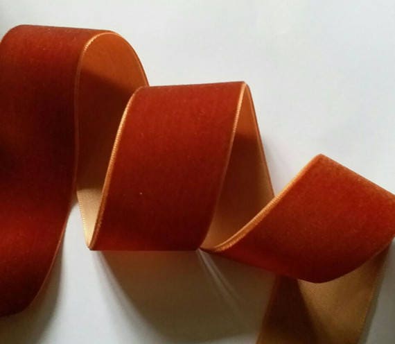 3 Yards 1.5 Inches Velvet Ribbon in Copper RY15-114 - Etsy