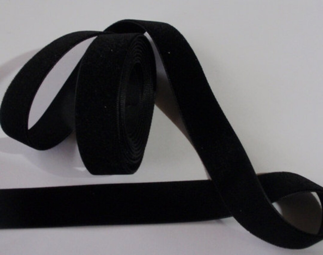 5 Yards 3/4 Inches Velvet Ribbon in Black RY34-003 - Etsy