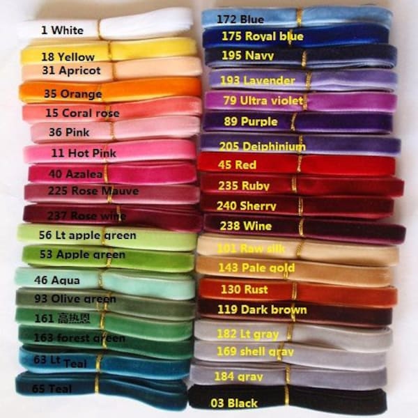 Velvet Ribbon - Etsy