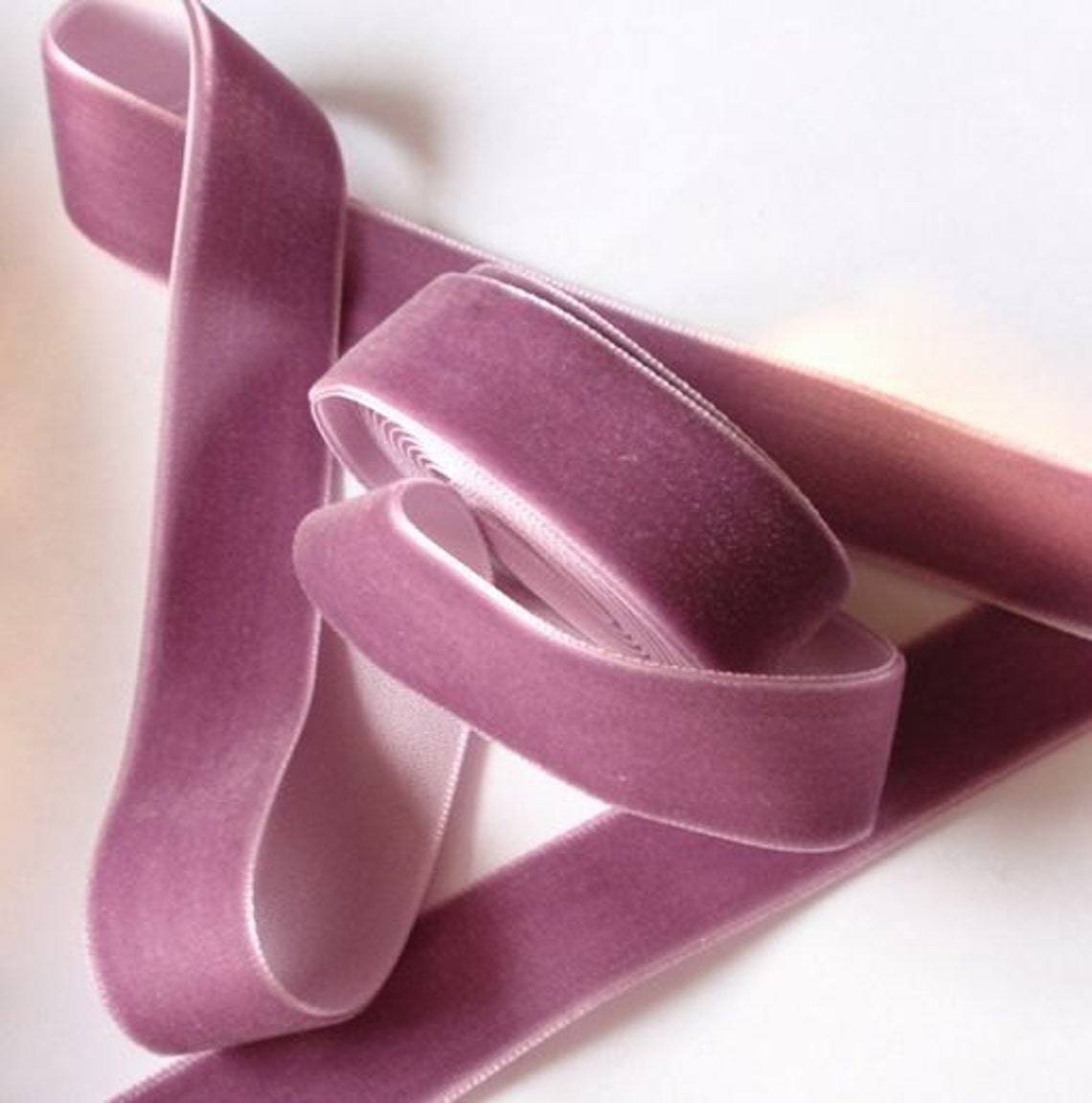 5 Yards 3/4 Inches Velvet Ribbon in Lt Pink RY34-08 - Etsy