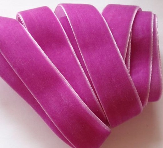 5 Yards 7/8 Inches Velvet Ribbon in Ultra Violet RY78-079 | Etsy