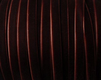 5 Yards 3/4 Inches Velvet Ribbon in Dark Brown RY34-119 | Etsy