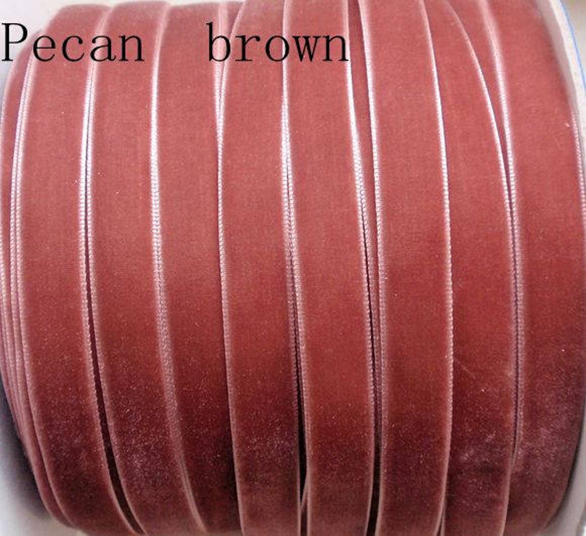 7 yards 1/2 inches Velvet Ribbon in Cream RY12-28 | Etsy