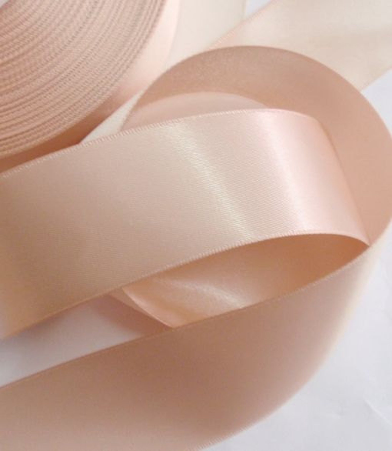 5 Yards 1.5 Inches Double Face Satin Ribbon in Ivory DY15-0128 - Etsy