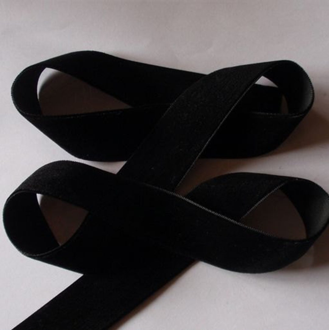 10 Yards 1 Inches Velvet Ribbon in Black RY01-03 - Etsy